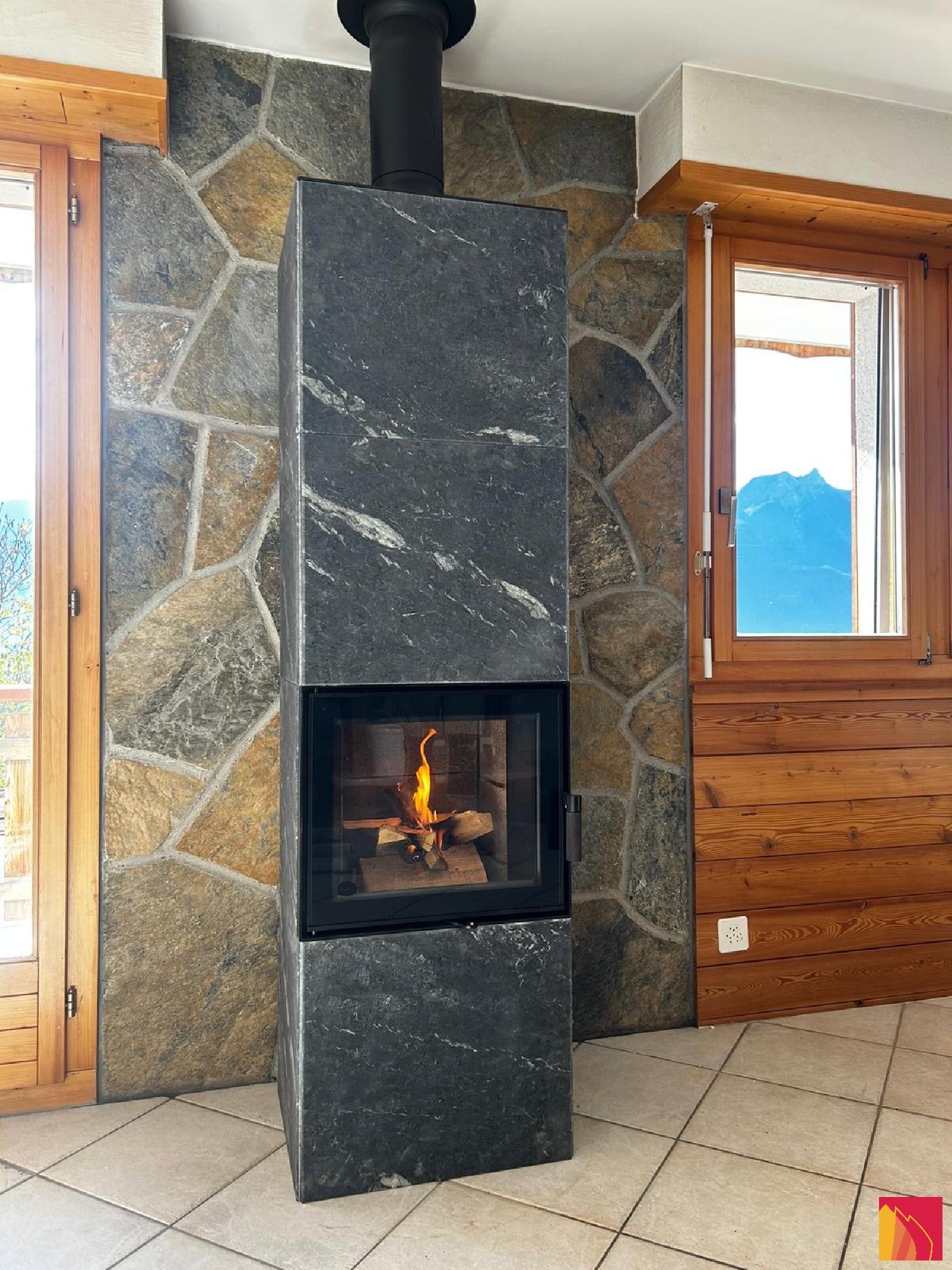 Tulikivi KORPI - Zeepsteenmassa-houtkachel